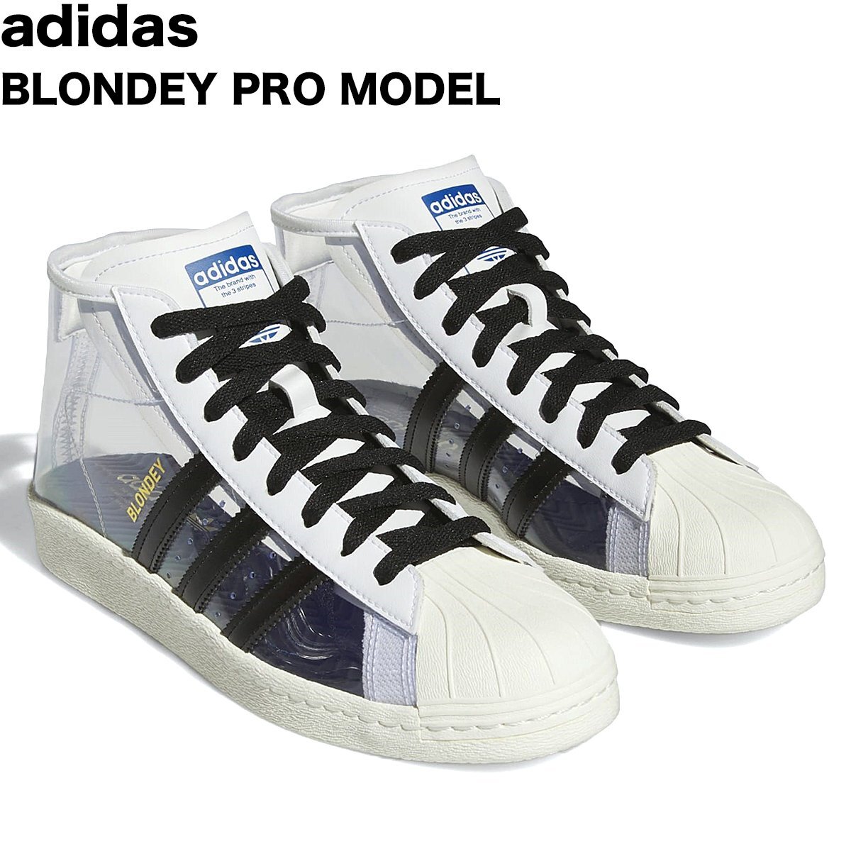 【未使用】新品 adidas アディダス BLONDEY PRO MODEL ハイカット スニーカー 26.5cm ブロンディ プロ モデル ...