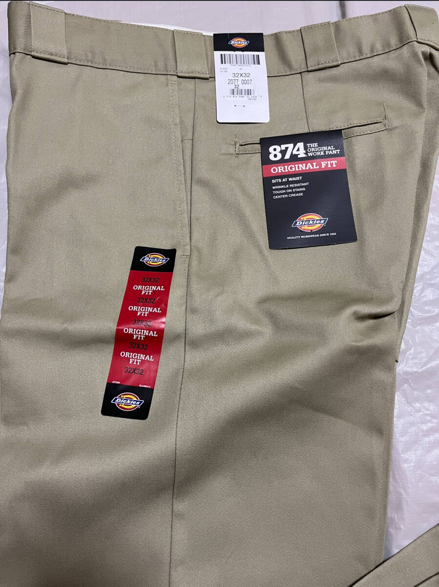 【未使用】DICKIES ディッキーズ ワークパンツ チノパン パンツ 874 カーキ レングス32 ウエスト32 新品未使用 タグ付きの落札情報詳細 - Yahoo!オークション落札価格検索 ...