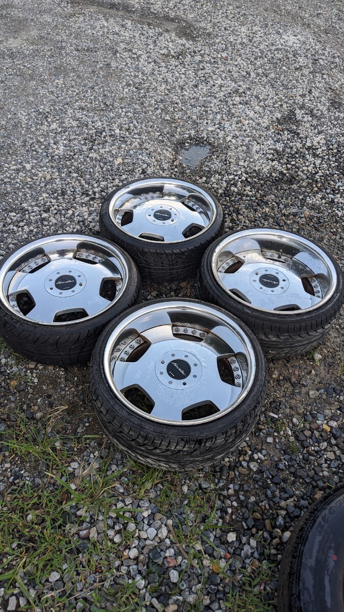 【やや傷や汚れあり】ワーク ユーロライン 18インチ 8j 9j +8 oディスク深リム メッキ work EUROLINE ビエナディッシュ デッシュホイール クラウン セルシオの落札情報 ...