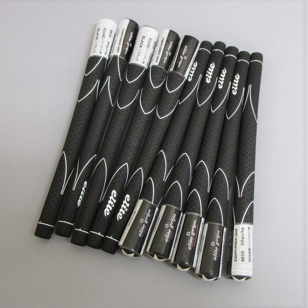 【未使用】エリートグリップ X 360 ラバー ブラック M58R 10本組 elite grips X360 RUBBER グリップ バック ...