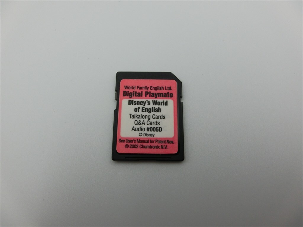 【やや傷や汚れあり】K【02-75】【送料無料】ディズニー 英語 DWE トークアロング 両面デジタル&Q&A SDカード/ジャンク扱いの落札情報詳細 - Yahoo!オークション落札価格検索 ...