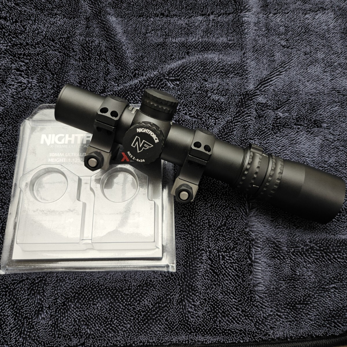 【未使用に近い】実物 Nightforce マウント HW NXS ショートスコープ レプリカ ナイトフォース （ スコープ ドットサイト ...