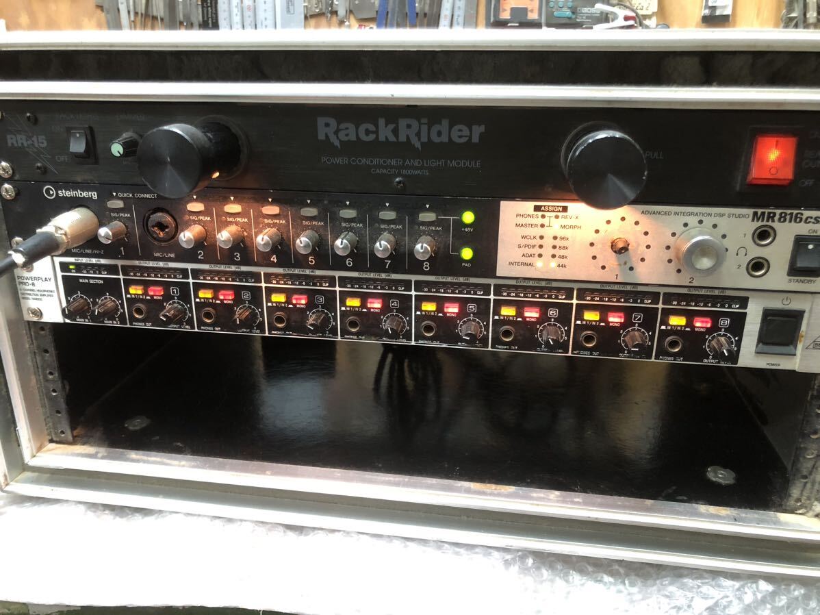 【全体的に状態が悪い】rack rider steinberg mr 816 csx behringer powerplay pro-8 ...