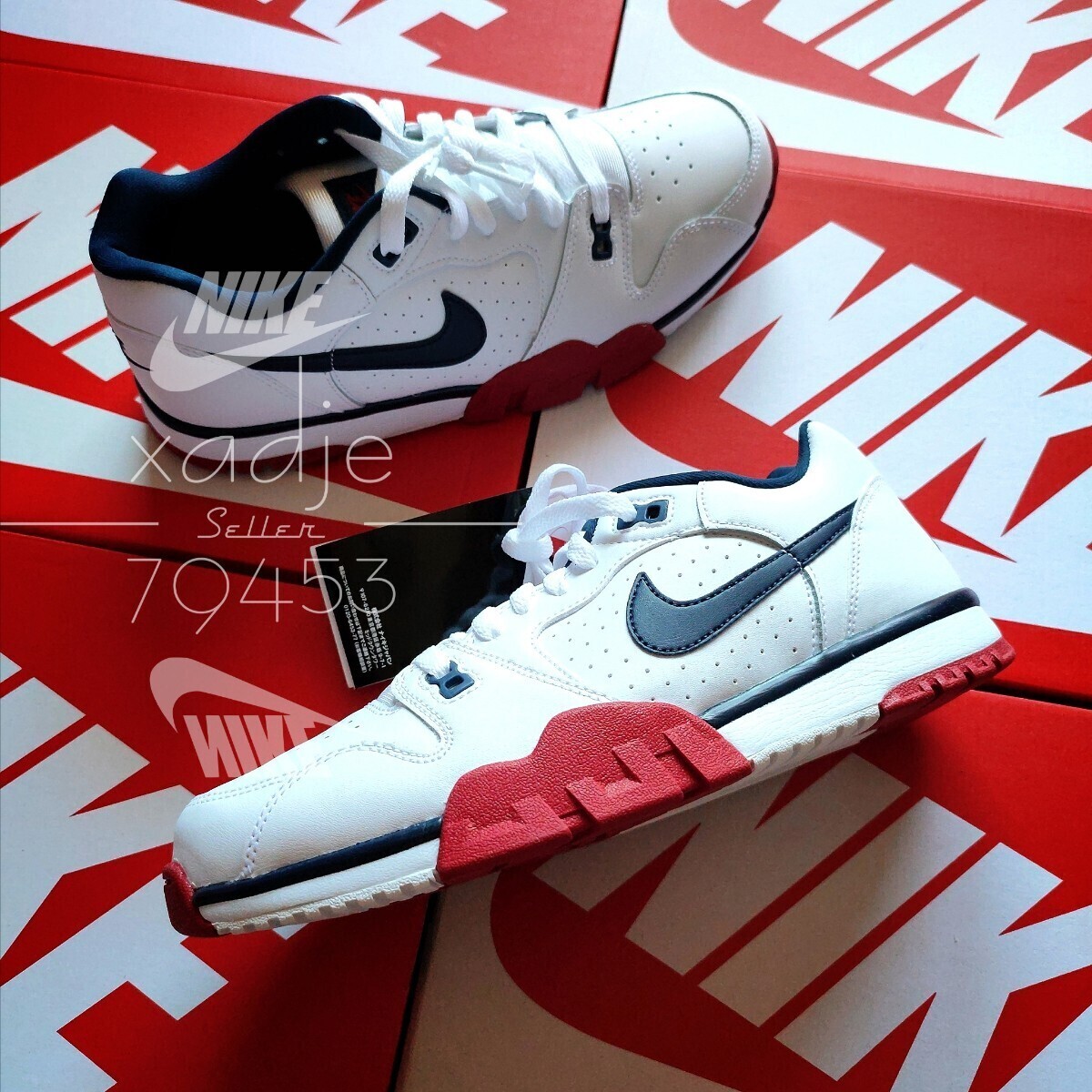 【未使用】新品 正規品 NIKE ナイキ CROSS TRAINER クロストレーナー 白 ホワイト 紺 赤 トリコロール 26cm US8 箱付きの落札情報詳細 - Yahoo!オークション ...