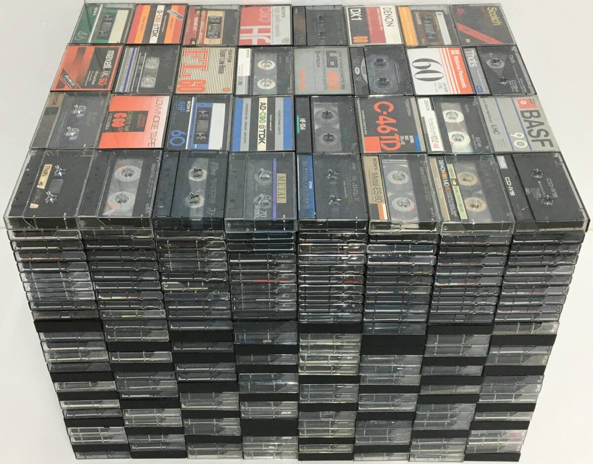 【傷や汚れあり】★☆シ240 中古 カセットテープ 大量 800本 まとめ売り SONY TDK maxell DENON TOSHIBA HITACHI National Panasonic ...