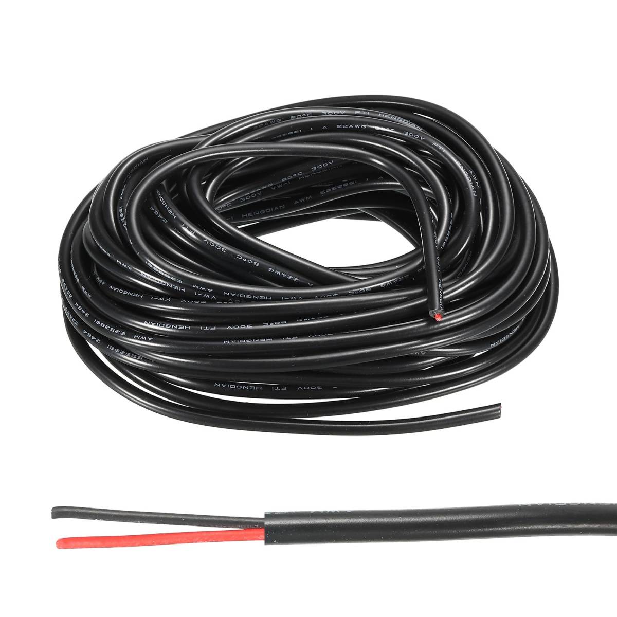 【未使用】uxcell 22AWG電線 2導体 UL2464 LED電源照明ケーブル 錫メッキ銅 10 M 低電圧 PVCケース 柔軟な延長コード ブラックの落札情報詳細 - Yahoo ...