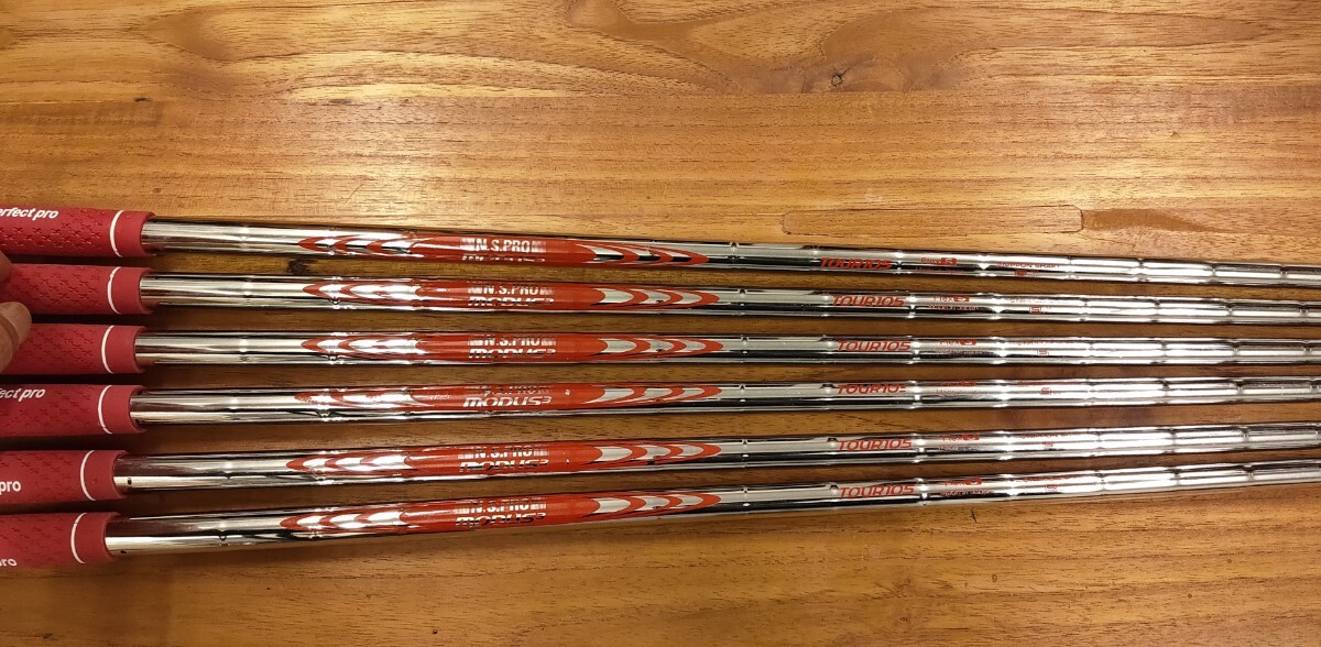 【やや傷や汚れあり】日本シャフト モーダス 105S 5-P アイアン用 シャフトのみ グリップ付き 6本セット MODUS3 TOUR N.S.PRO MODUS3 パーフェクトプロの落札 ...