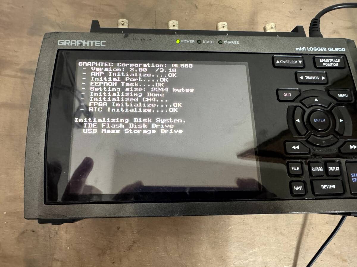 【傷や汚れあり】GRAPHTEC / グラフテック / 4ch データロガー / midi LOGGER / GL900の落札情報詳細 ...