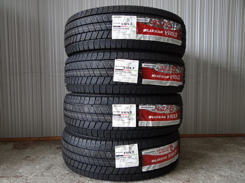【未使用】22年製 国内正規☆205/65R16 95Q BLIZZAK ブリザック VRX3 205 65 16 スタッドレス 冬タイヤ 4本価格 総額 71000円/76000円 2Fの ...