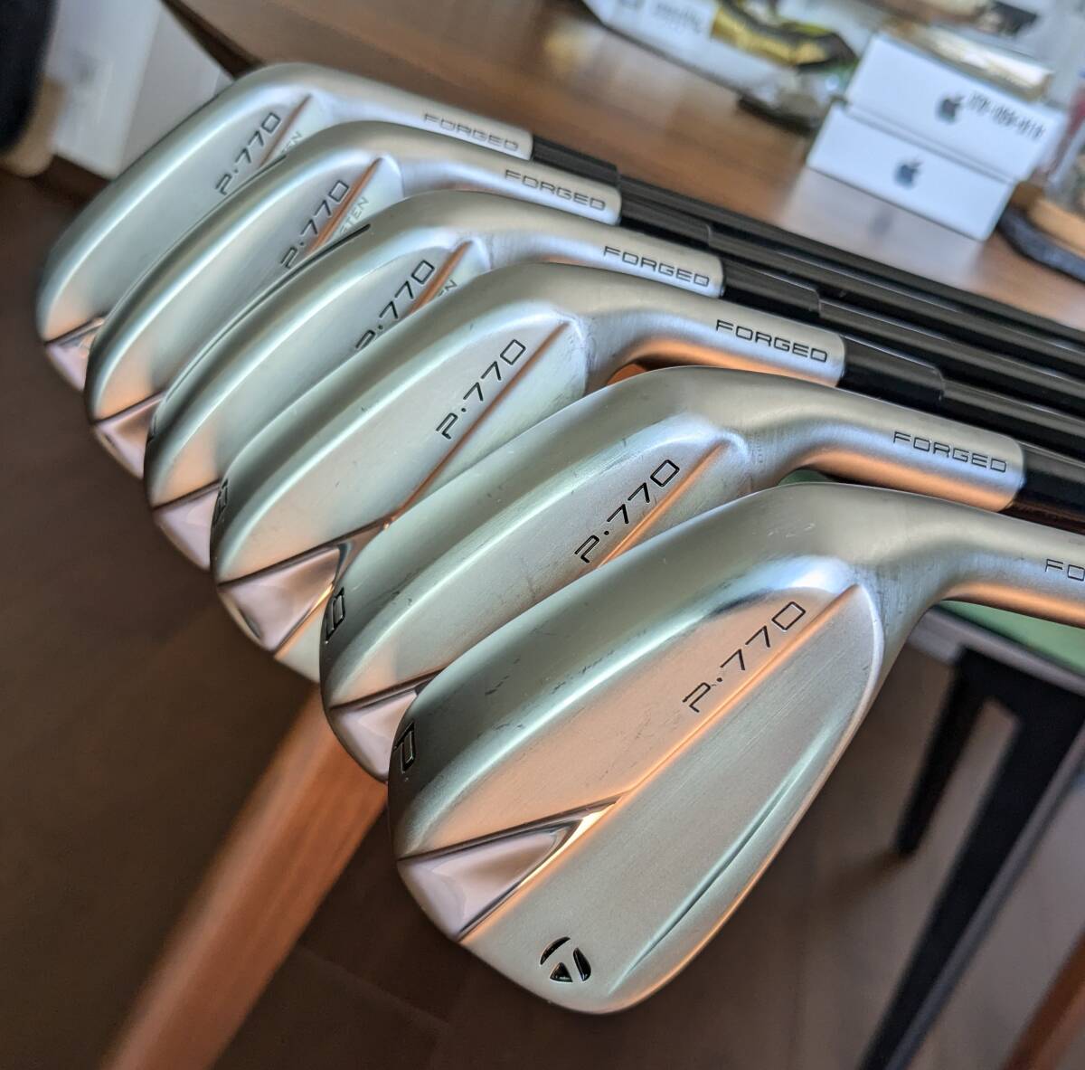 【目立った傷や汚れなし】【送料無料】【1ラウンド使用のみ/超美品】P770(2023) アイアン 6本セット（#5〜9、PW）NEW Diamana Thump 95 カーボンシャフト ...