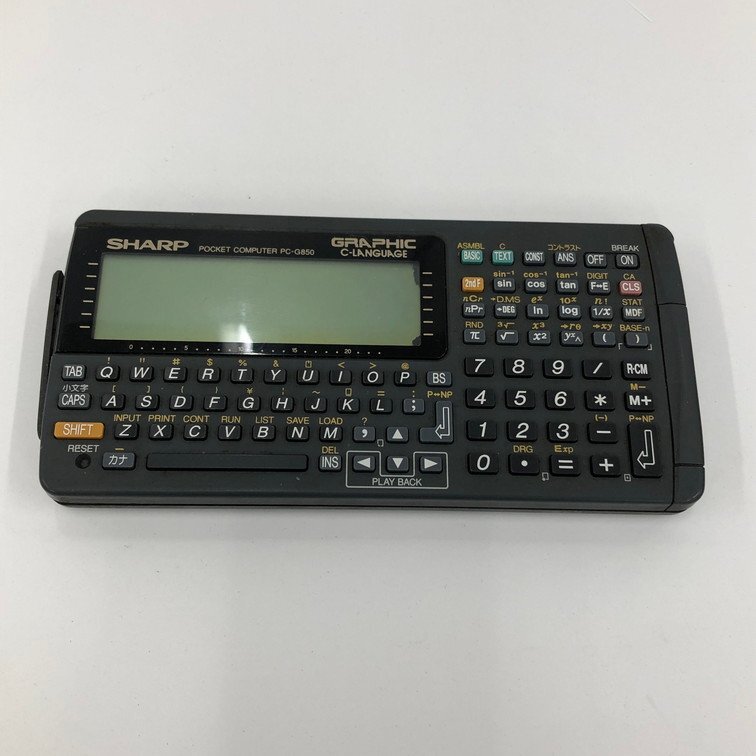【傷や汚れあり】SHARP GRAPHIC C-LANGUAGE PC-G850VS ポケットコンピュータ【CJAO8004】の落札情報詳細 - Yahoo!オークション落札価格検索 オークフリー