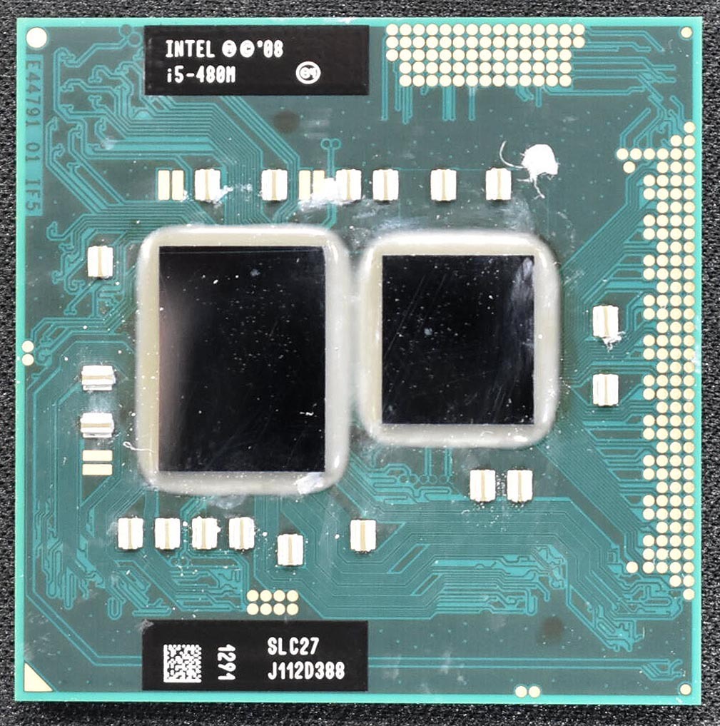 【目立った傷や汚れなし】Intel Core i5-480M SLC27 Socket G1 (rPGA988A) Arrandale ノート ...