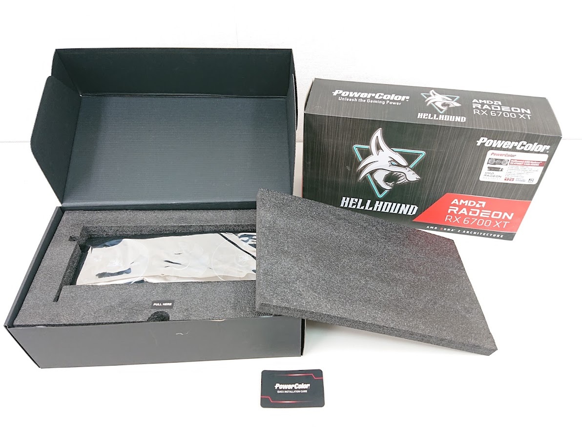 【目立った傷や汚れなし】AMD PowerColor Radeon RX6700XT 12GB AXRX HELLHOUND 【管理C1】の ...