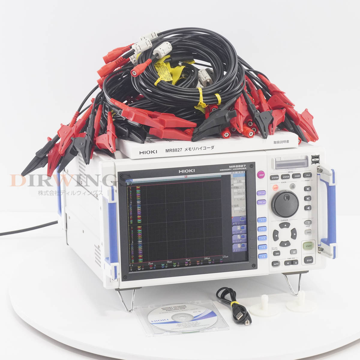 【傷や汚れあり】[DW] 8日保証 MR8827 HIOKI MEMORY HiCORDER 8966*16 L9197 日置 メモリハイ ...