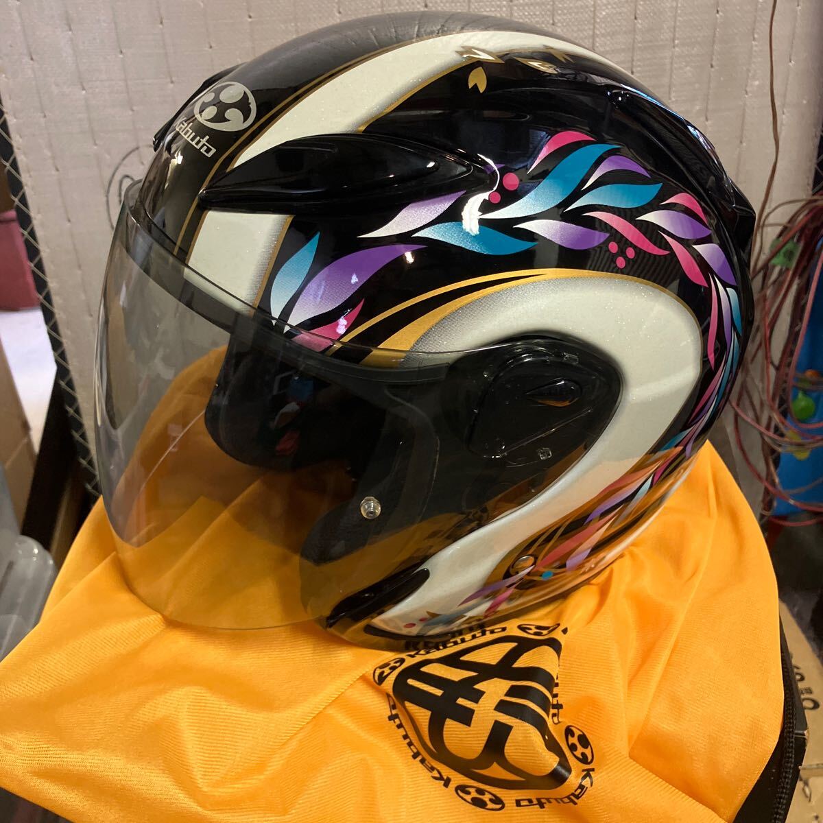 【中古】OGK Kabuto BOB オージーケー カブト ボブ ジェットヘルメット 芸者 和柄 フリーサイズ 57 ~ 59の落札情報詳細 ...