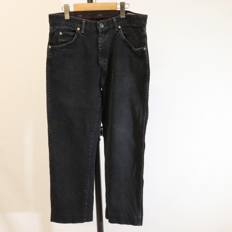【やや傷や汚れあり】i688 2000年代製 Wrangler ラングラー デニムパンツ 00s 表記34インチ ストレート 黒 ブラック アメカジ ストリート 古着 激安 希少 90sの落札 ...
