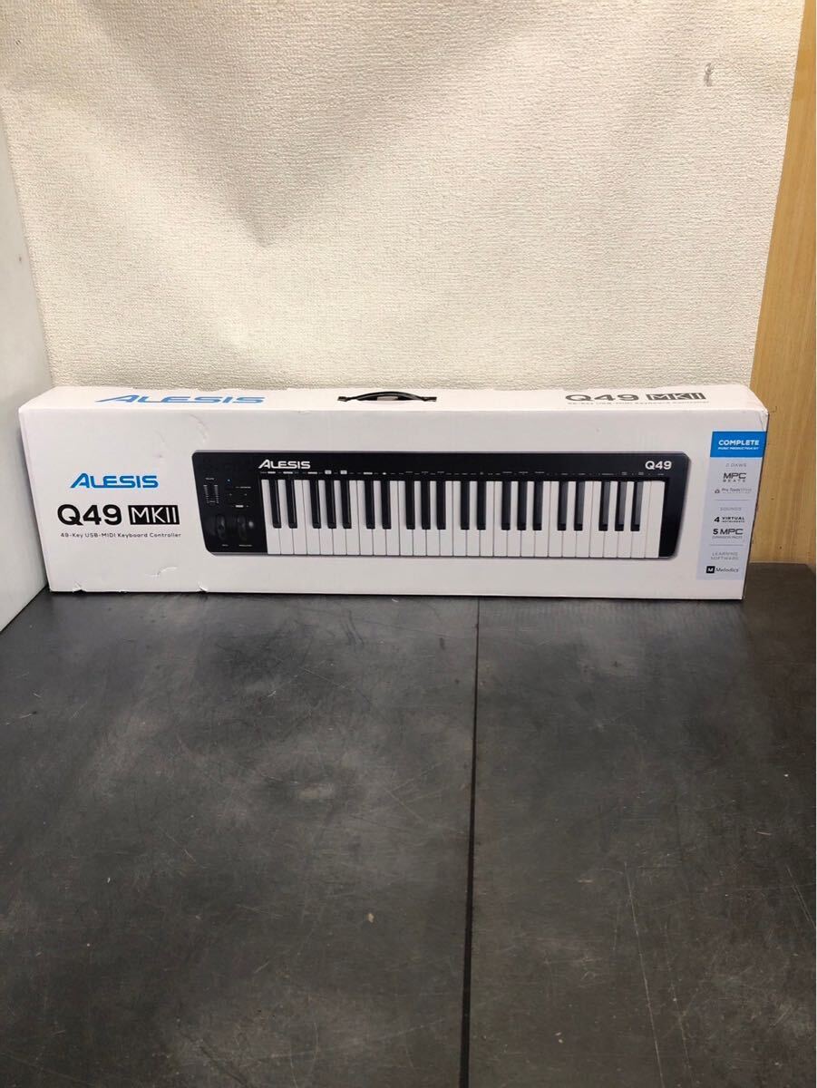 【目立った傷や汚れなし】【美品】ALESIS Q49 MK II MK2 49鍵 USB/MIDIコントローラー キーボード 元箱 説明書付き ...