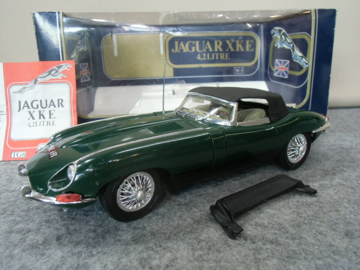 【やや傷や汚れあり】絶版品 1/16 ジャガーEタイプ JAGUAR XKE 4.2LITRE Polistil SERIE GOLD GT ...