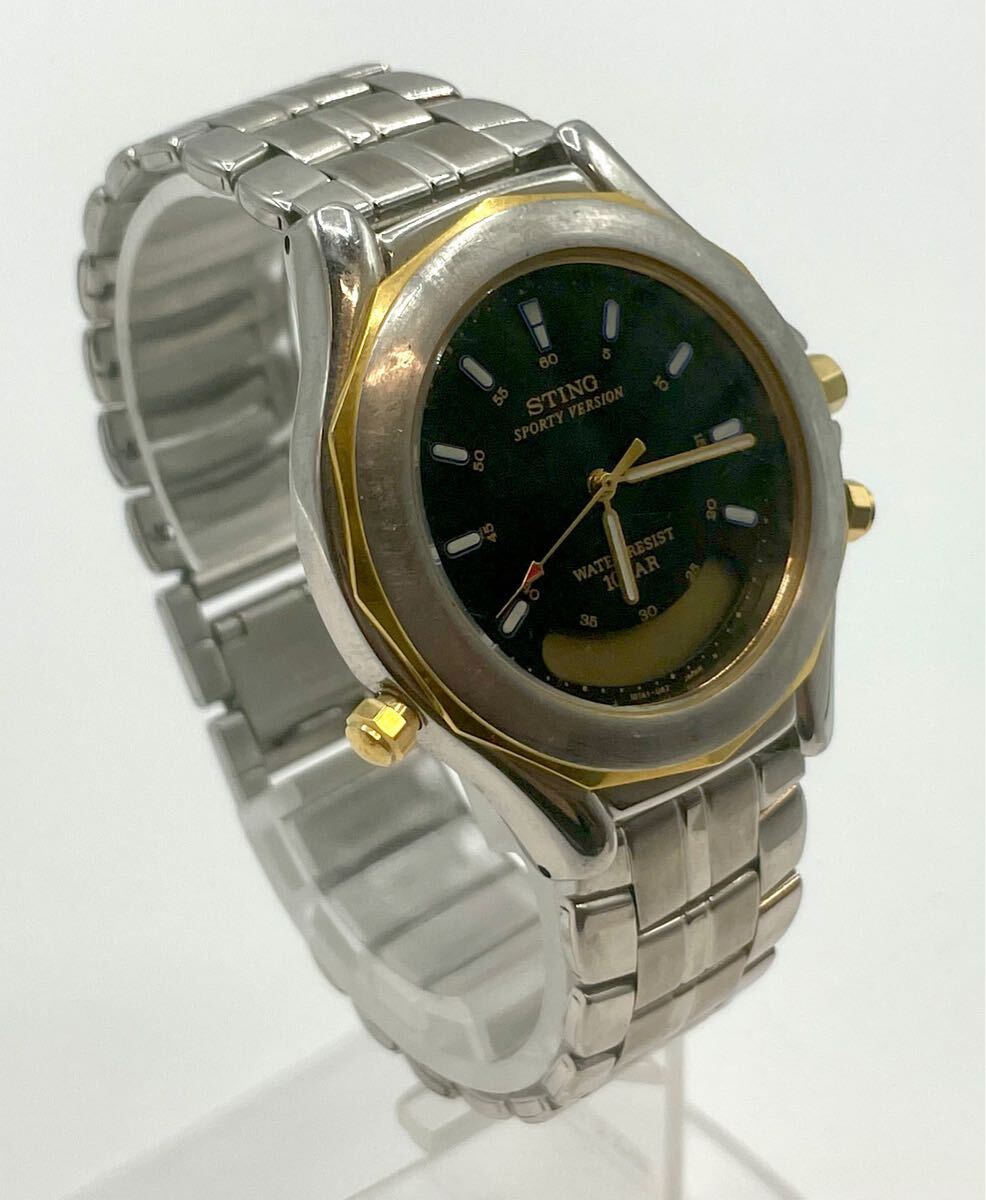 【傷や汚れあり】動作未確認 24-3225 CASIO カシオ STING スティング STN-405W クオーツ メンズ レディース 時計 ...