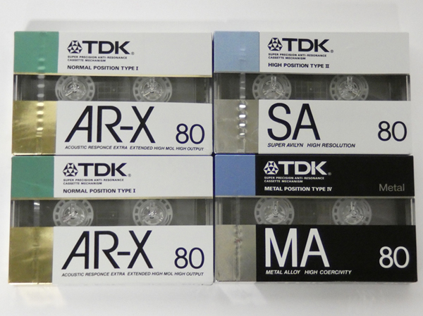 【未使用】 TDK ノーマル ハイポジ メタル カセットテープ AR-X SA MA 80分 4本セット 未使用品の落札情報詳細 - Yahoo!オークション落札価格検索 オークフリー