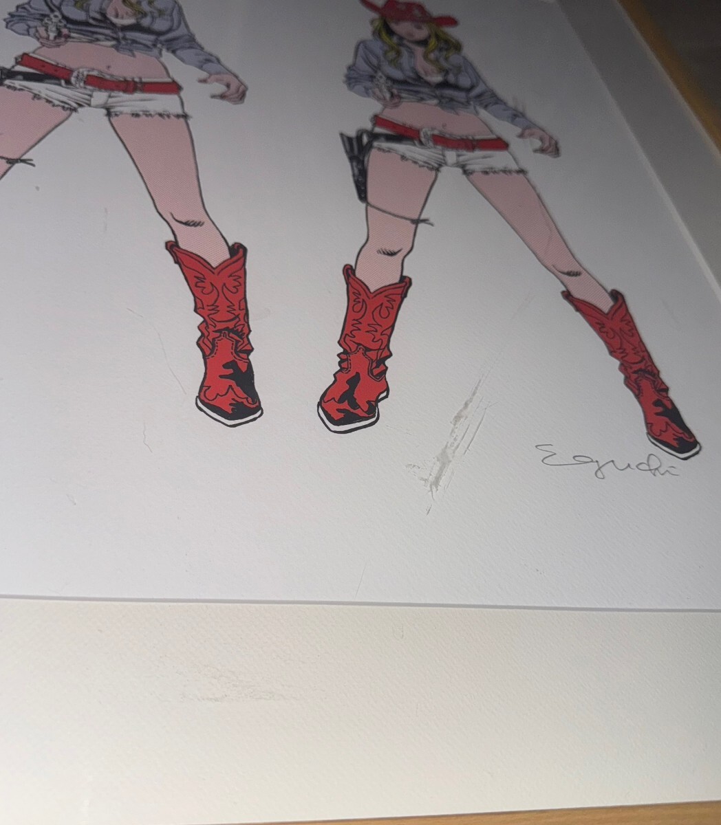 【未使用に近い】江口寿史 版画 『2 COW GIRLS (dot.ver)』の落札情報詳細 - Yahoo!オークション落札価格検索 オークフリー