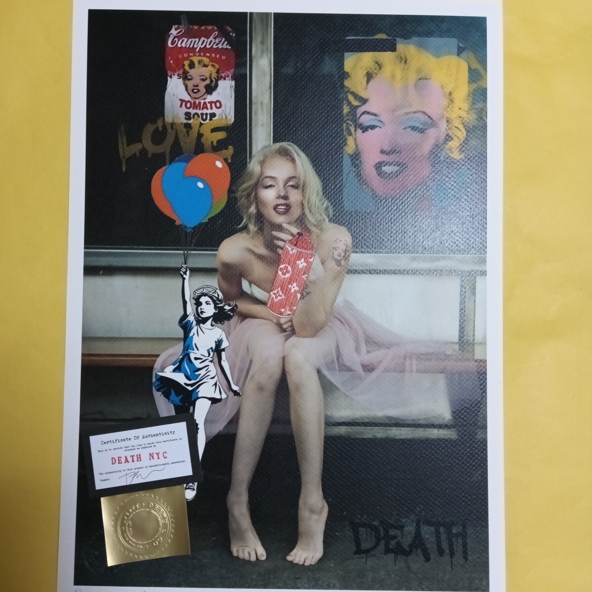 【未使用】DEATH NYC 世界限定100枚 アートポスター バンクシー Banksy ストリートアート マリリン モンロー Andy Warhol アンディウォーホルの落札情報詳細 ...