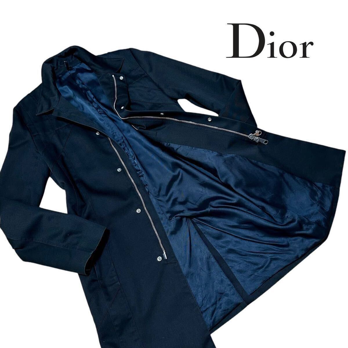 【目立った傷や汚れなし】【極上の逸品】美品 DIOR ディオール Dior HOMME ステンカラーコート ロングコート ジップアップ アウター サイズ Mの落札情報詳細 - Yahoo ...