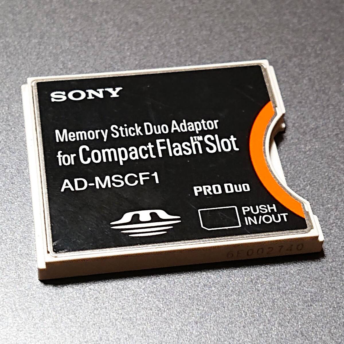【やや傷や汚れあり】CFアダプター SONY メモリースティックデュオアダプター AD-MSCF1 PRO Duo Memory Stick ...