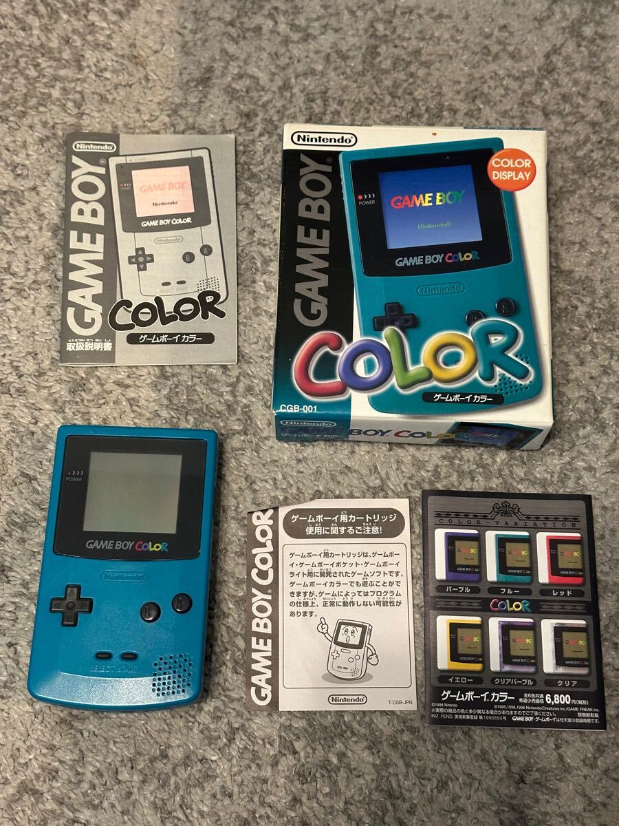 【目立った傷や汚れなし】ゲームボーイ カラー (ブルー) ゲームボーイカラー 任天堂 CGB-001 COLOR Nintendo GAME BOY GBC ニンテンドー ブルーの落札情報詳細 ...