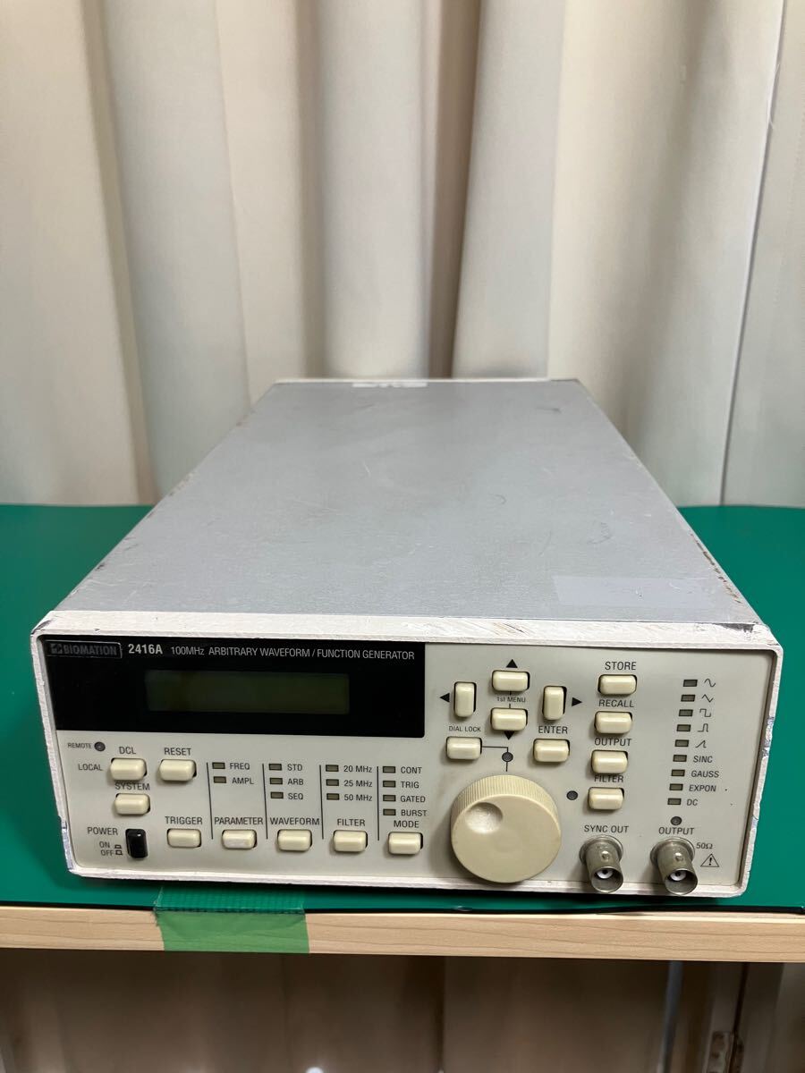 【全体的に状態が悪い】Biomation 2416A 100MHz Arbitrary Waveform/Function Generator ...
