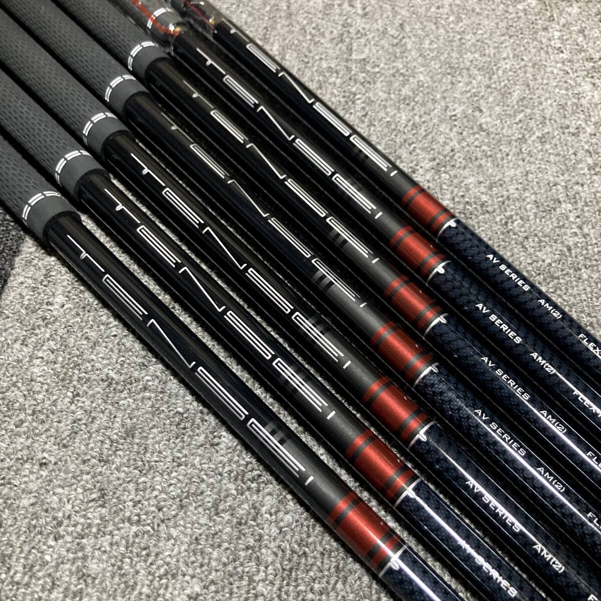 【未使用に近い】★ 稀少品 ★ TENSEI（テンセイ） AV RED AM2 CARBON シャフト フレックスR ＃5～＃48 アイアン用（7本）新品グリップ付きの落札情報詳細 ...