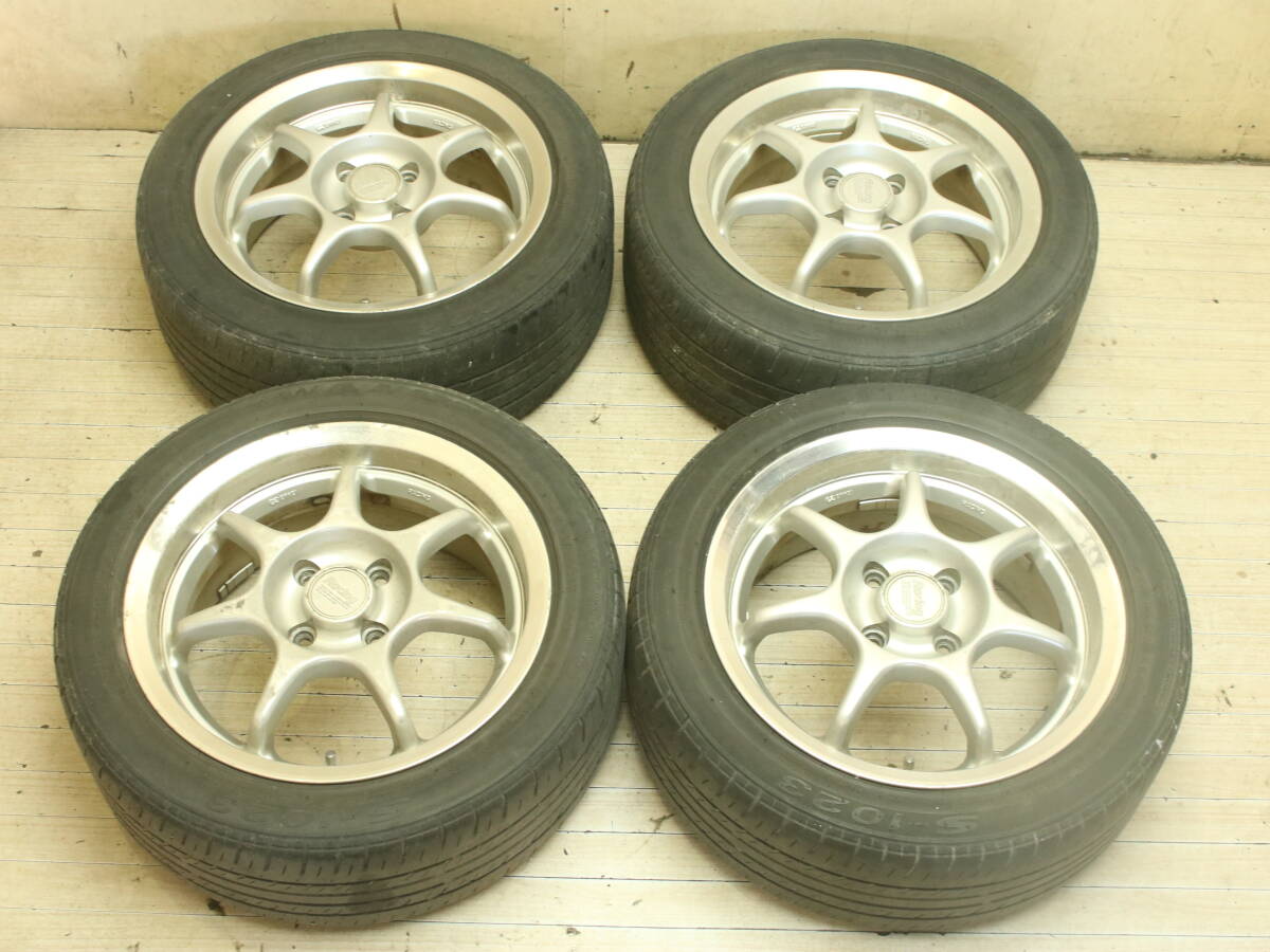 【傷や汚れあり】送料無料 エンケイレーシング レーシングS 15×6.5J 195/50R15 PCD 100 4H 4本 ENKEI RACING シルバーの落札情報詳細 - Yahoo ...