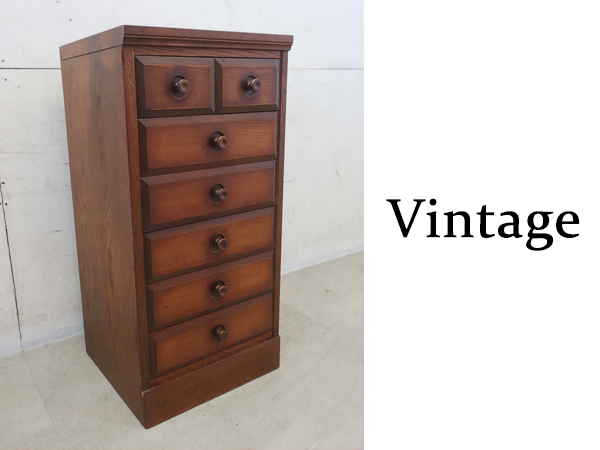 【傷や汚れあり】 P688 古家具 6段チェスト 和モダン ヴィンテージ アンティーク 箪笥 和家具 骨董 クラシック の落札情報詳細 - Yahoo!オークション落札価格検索 オークフリー