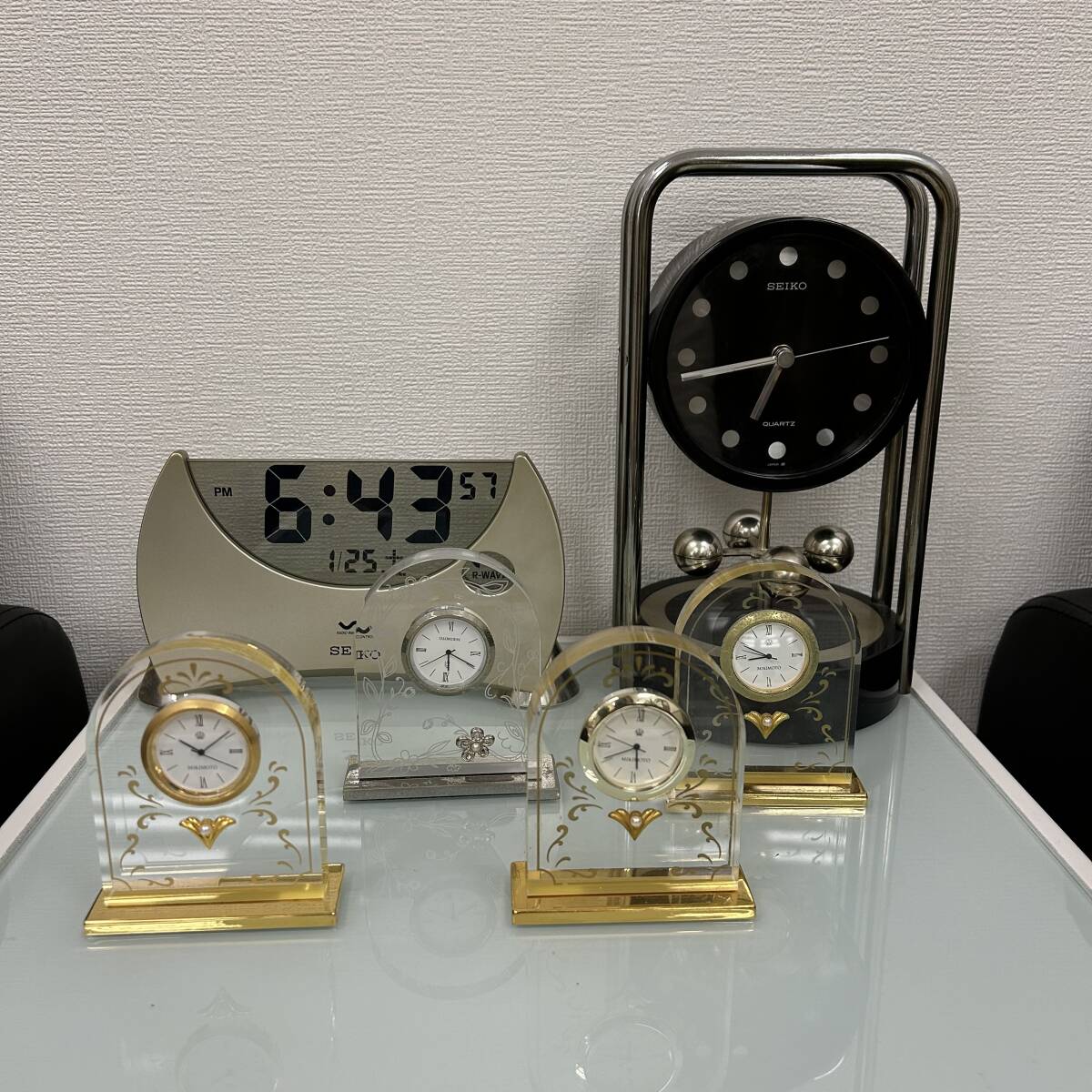 【目立った傷や汚れなし】★☆MIKIMOTO ミキモト SEIKO セイコー 6点セット クォーツクロック インテリア 時計 置時計 現状品 #時計0125☆★の落札情報詳細 - Yahoo ...