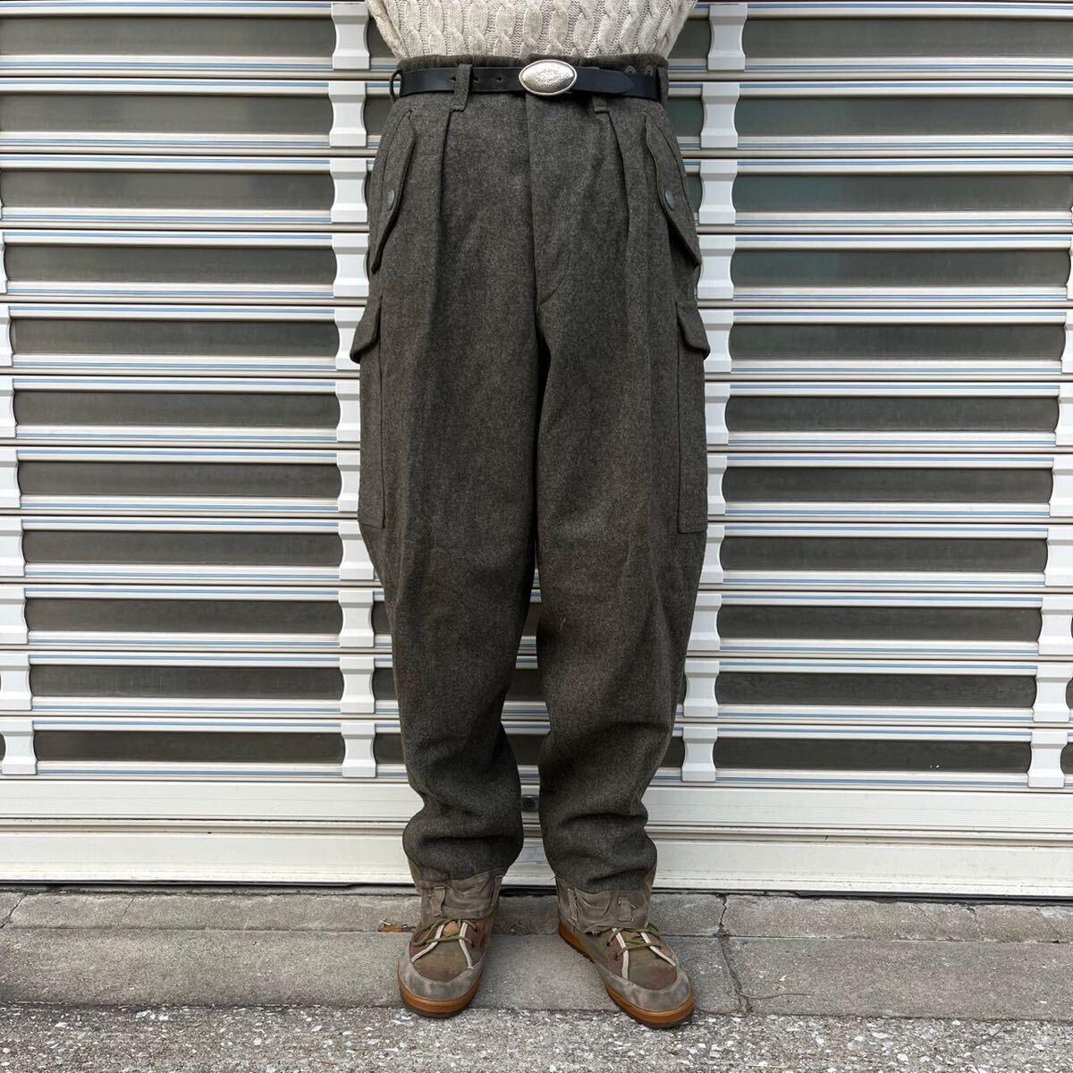 【やや傷や汚れあり】60s スウェーデン軍 実物 M58 ヴィンテージ カーゴパンツ 84cm M ミリタリー フィールドパンツ ユーロ カーキ 大戦 M-39 WW2 m59 50sの落札 ...