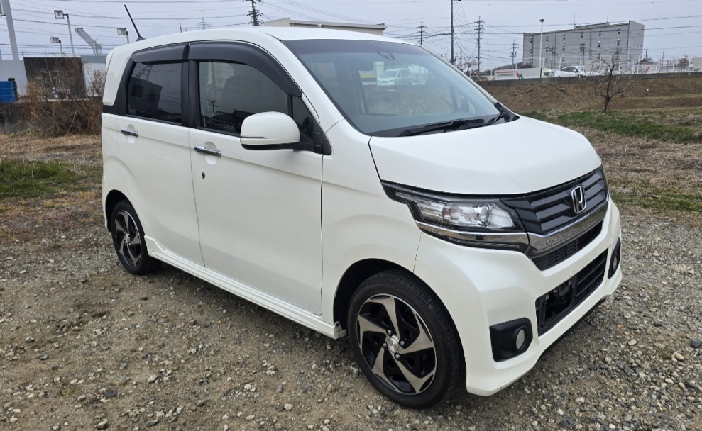 【走行距離 149,600 km】愛知県発 HONDA N-WGN JH2 4WD カスタム Gターボパッケージ H25年 Gathersナビ ETC バックカメラ パドルシフト ...