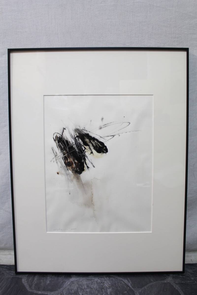 【やや傷や汚れあり】⑭要画像確認/水彩画？/油絵？抽象画 作者 不明 額装 額サイズ約W51.3×H66.8×D2.7㎝ 美術品/インテリアの落札情報詳細 - Yahoo!オークション落札価格 ...