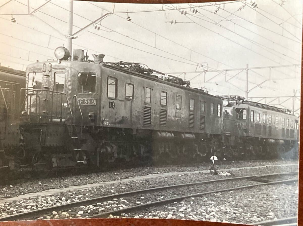 【目立った傷や汚れなし】昭和鉄道写真：東北本線宇都宮機関区のEF57 2とEF56 9[共に宇都宮]。撮影時期不明。9×13㎝。の落札情報詳細 - Yahoo!オークション落札価格検索 オークフリー