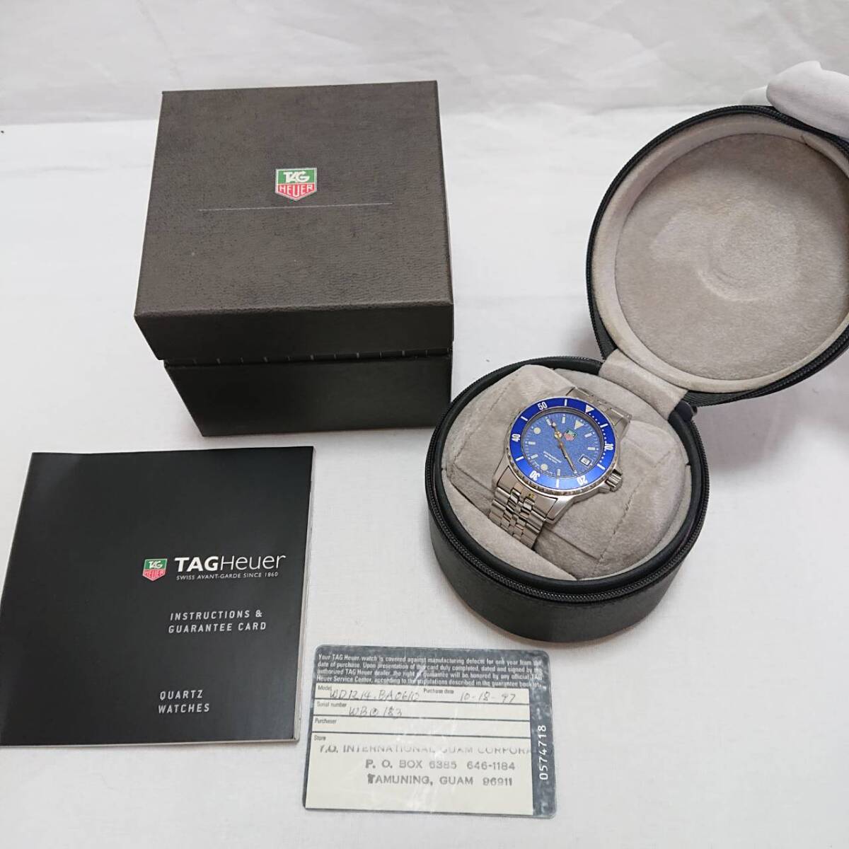 【傷や汚れあり】【1円スタート！！】希少！ タグホイヤー TAG HEUER WD1214 プロフェッショナル PROFESSIONAL ブルー文字盤 ブルーベゼル 腕時計 メンズ⑤の落札情報 ...
