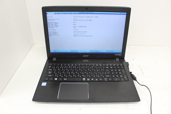 【傷や汚れあり】現状 TravelMate P259-G2-M 第7世代 Core i5 7200U /8GB/15.6インチ/Wi-Fi ...