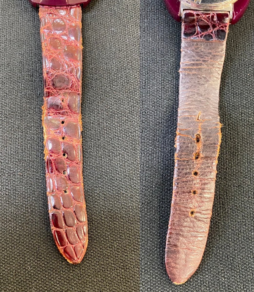 【傷や汚れあり】【5NT稲02011E】1円スタート★テクノス★TECHNOS★自動巻き★デイト★腕時計★GEMMYSSS★カットガラス★ ...