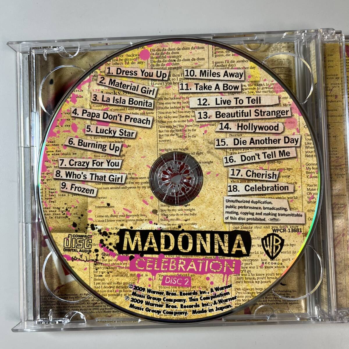 【傷や汚れあり】C4259 MADONNA / CELEBRATION 2枚組の落札情報詳細 - Yahoo!オークション落札価格検索 オークフリー