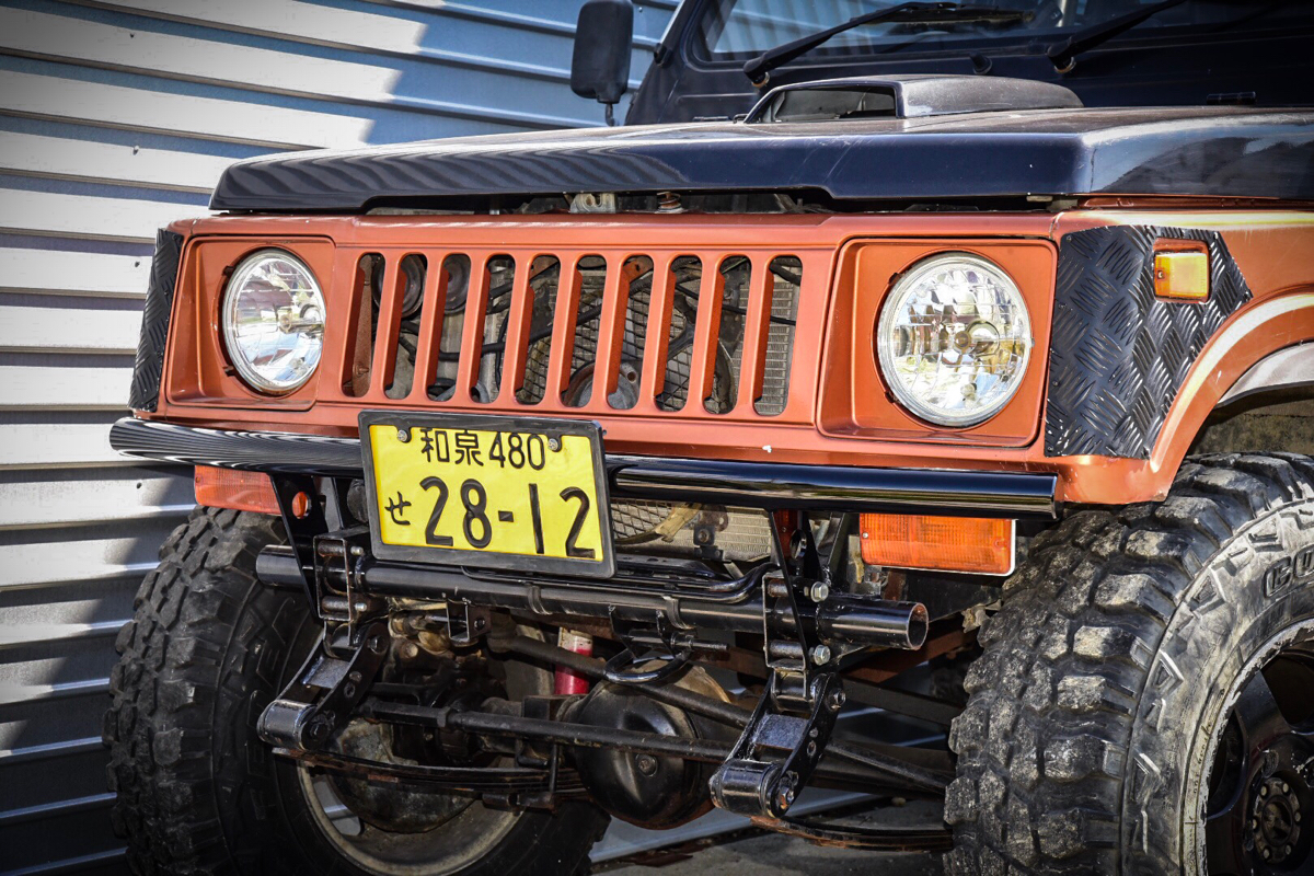 【未使用】ジムニー フロントバンパー NEWタイプ K-7 JA11 JA12 JA22 JA71 SJ30 ストレートバンパー 艶あり ブラック 黒 ライセンスプレート 取付可能の落札情報 ...