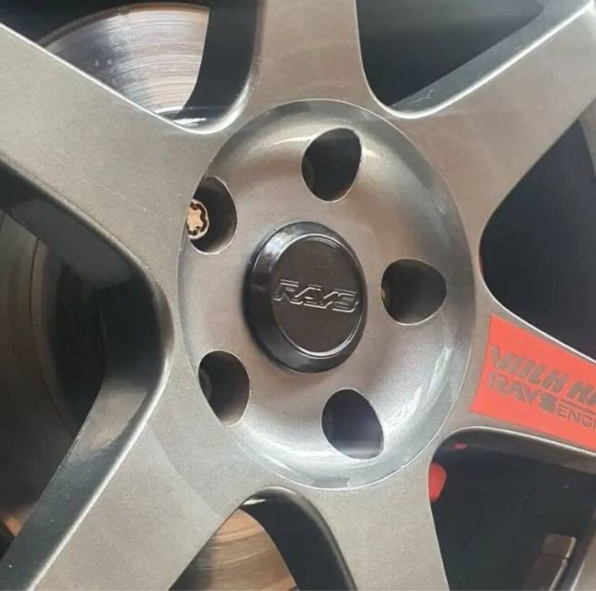【未使用】新品 RAYS レイズ センターキャップ ze40 te37 SL SONIC ホイールキャップ 鍛造 アルミ グラムライツ ワーク ...