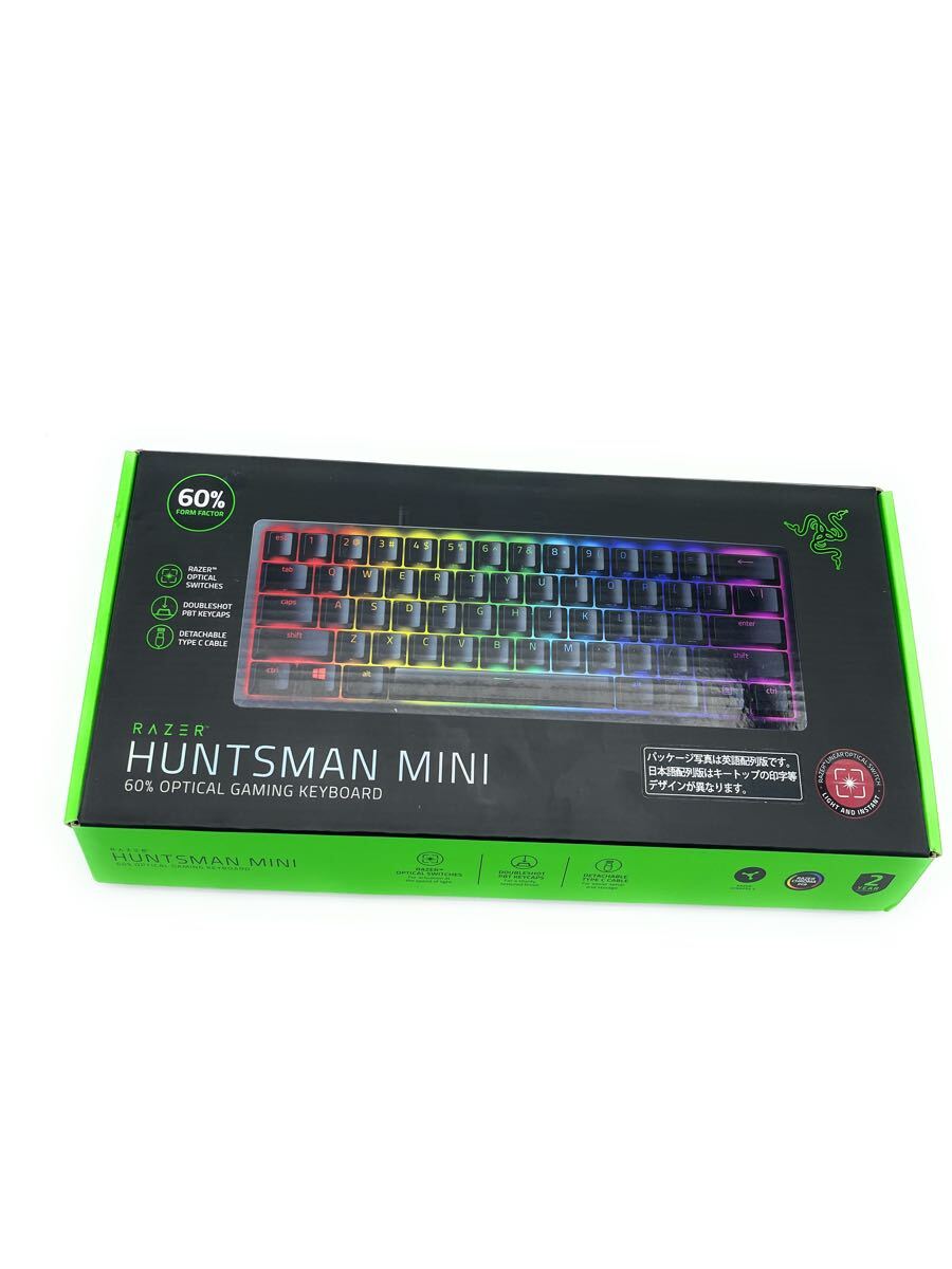 【目立った傷や汚れなし】1円〜 Razer Huntsman Mini JP 小型 ゲーミングキーボード 日本語 JP配列 60%レイアウト ...