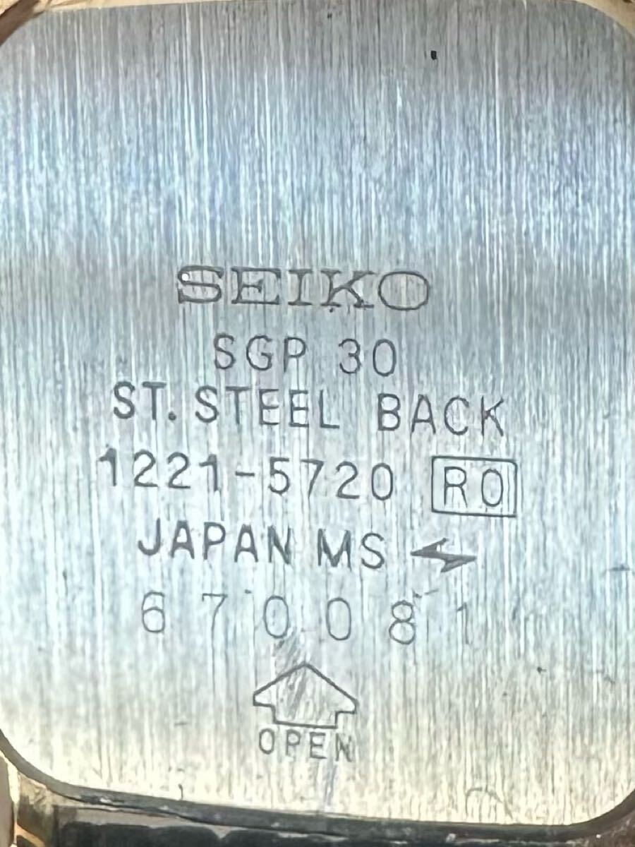 【目立った傷や汚れなし】1円スタート！ SEIKO Exceline セイコー エクセリーヌ 1221-5720 腕時計 クォーツ スクエア アナログ 3針 動作未確認 ジャンク 現状品の落札 ...