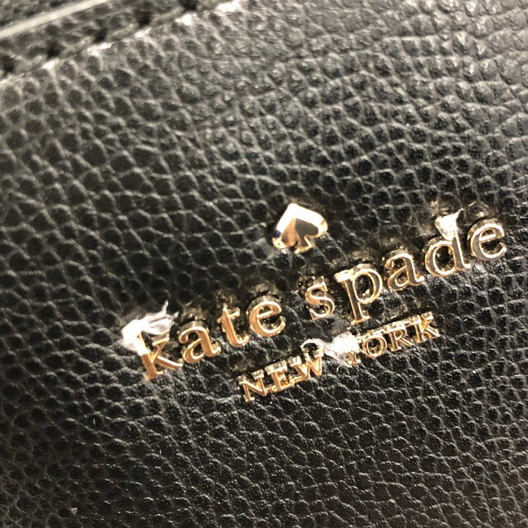 【未使用】【未使用】1円～ kate spade NEW YORK ケイトスペードニューヨーク レザー 2WAY ショルダーバッグ ハンドバッグ 黒 ブラックの落札情報詳細 - Yahoo ...
