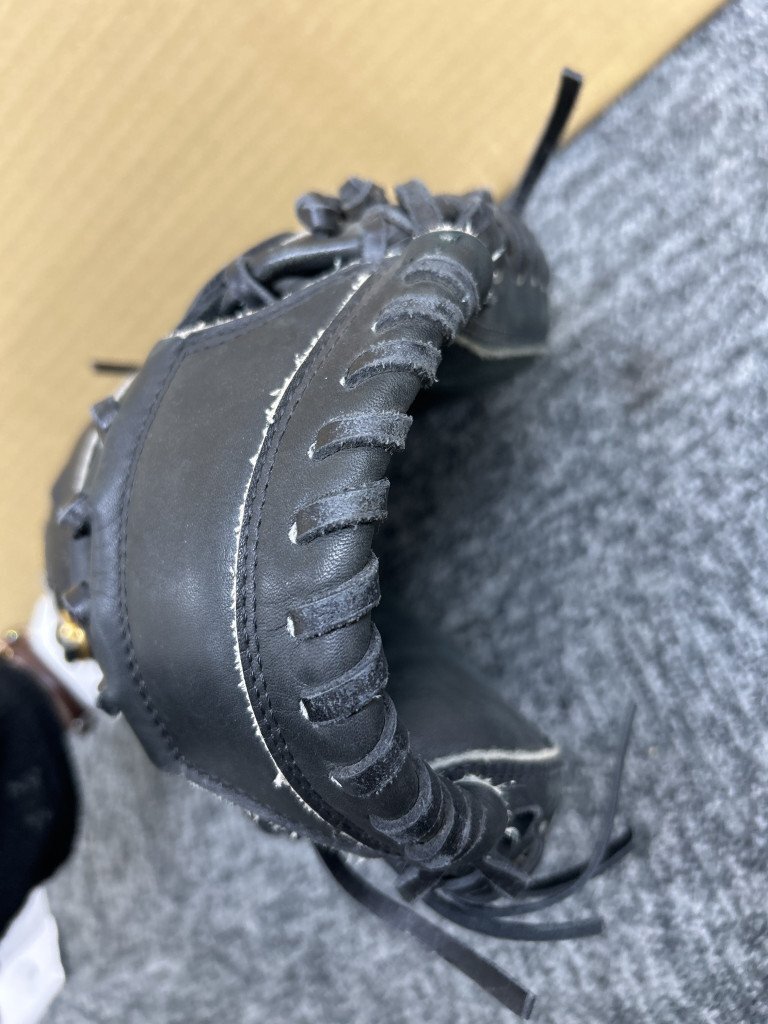 【やや傷や汚れあり】KW 181341 ナイキ NIKE グローブ globe 左手用 signature model 黒 ブラック 野球の ...