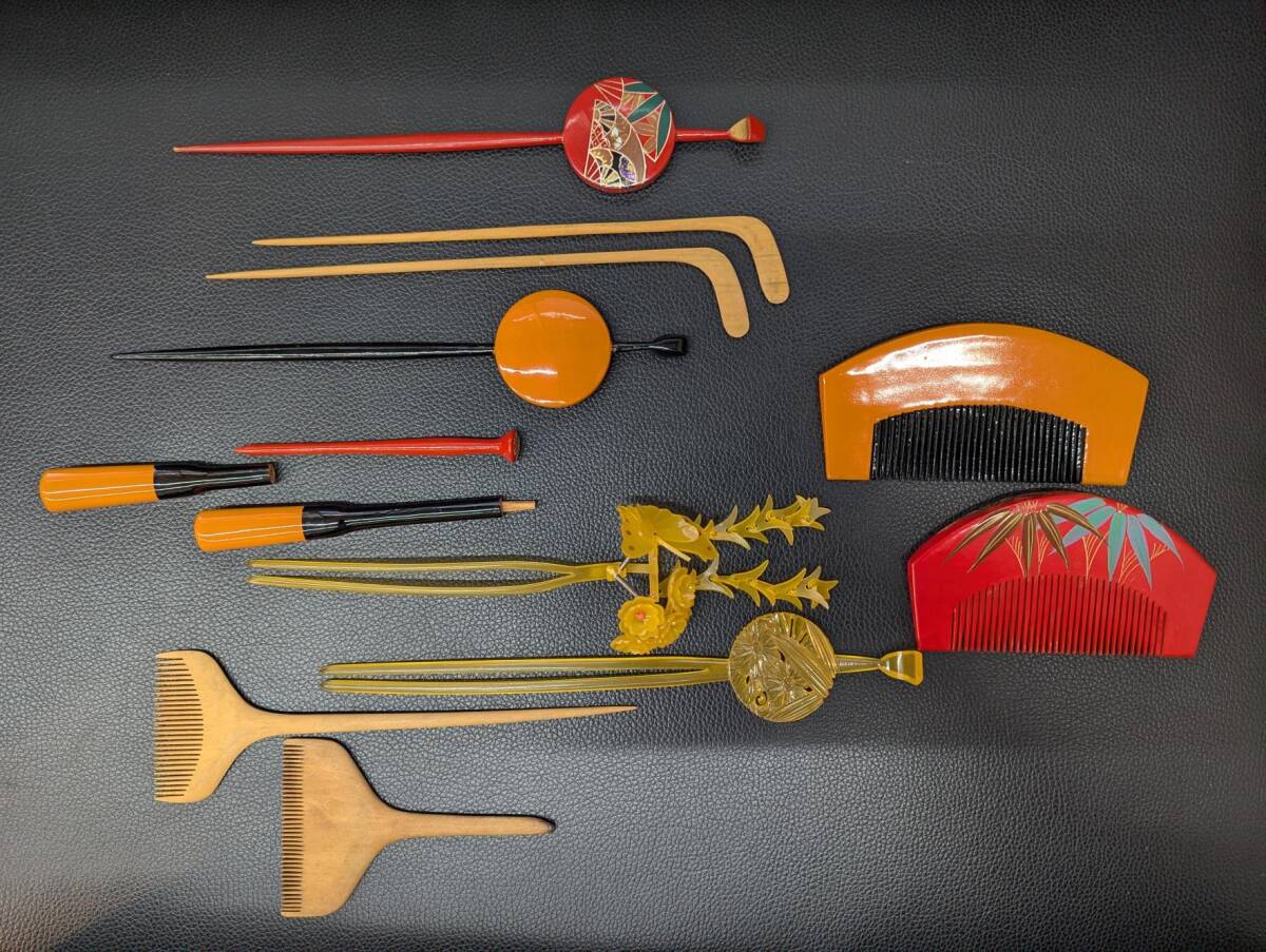 【未使用】#11443 【未使用品！ 色々かんざし&くし おまとめ (^_-)-☆】 かんざし くし 髪飾り 和物 『きものにも私服コーデにもワンポイント』の落札情報詳細 - Yahoo ...