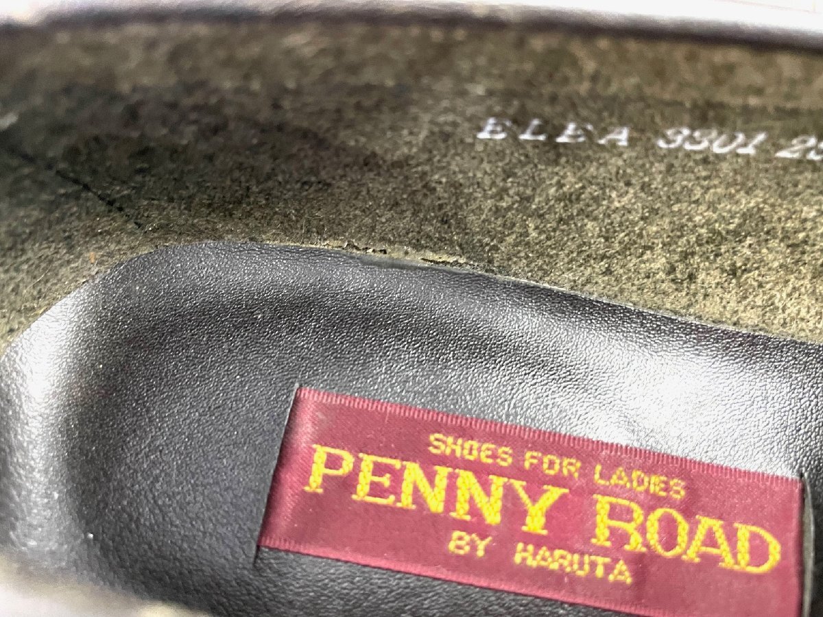 【未使用に近い】PENNY ROAD by HARUTA ローファー 23.5cm EE 革靴 3301 ペニーロード ハルタ レディース 女性 新学期 入学 社会人 ブランドの落札情報詳細 ...